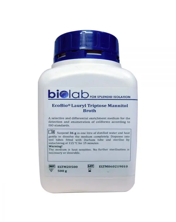 Lauryl tryptose mannitol 500gm Biolab /بايولاب-أوروبي | Lab Supply