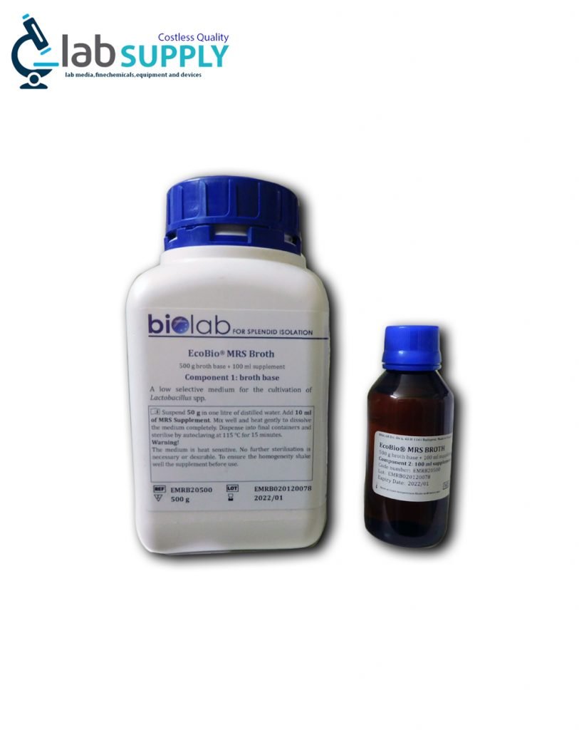 MRS Broth (500g+100ml) Biolab / أوروبي-بايولاب | Lab Supply