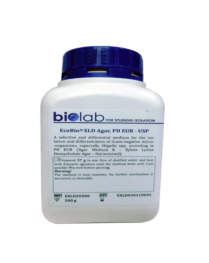 XLD Agar 500gm Biolab بايولاب-اوروبي | Lab Supply